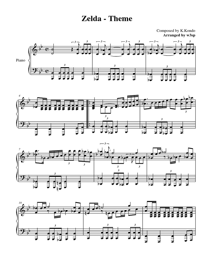 Zelda - Overworld theme | PDF