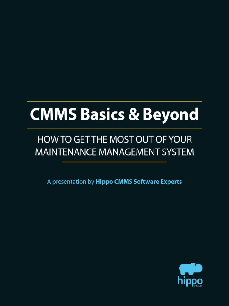 Optimize Your Cmms Strategy Guide Pdf Software As A Service