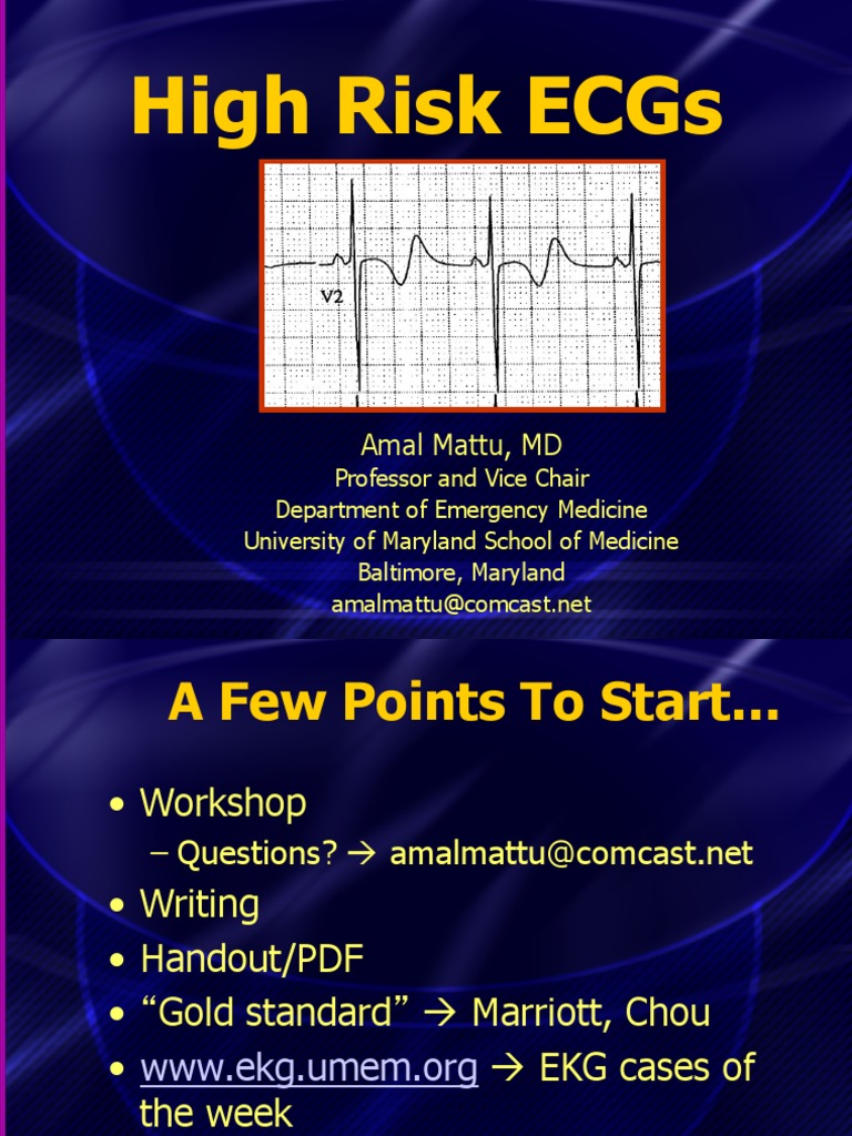 1 - Mattu, Amal ECGs | PDF | Myocardial Infarction | Medical Specialties