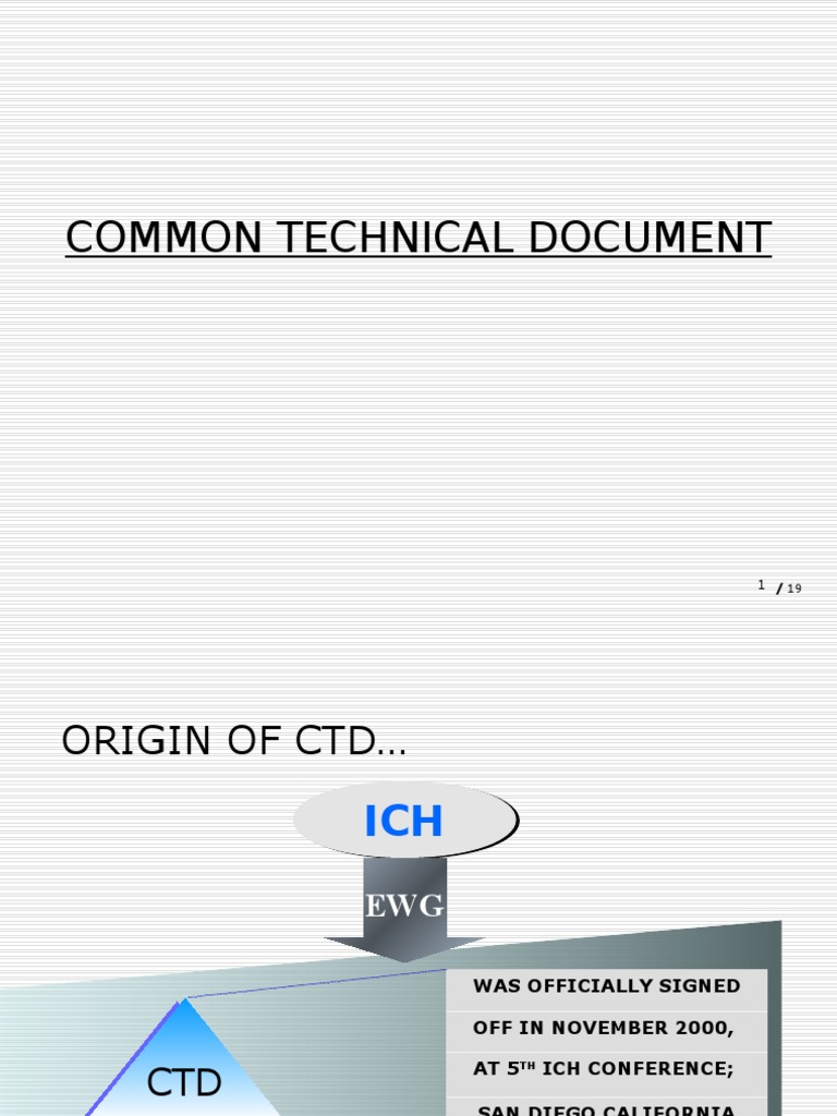 Overview of Common Technical Document | PDF | Healthcare Industry ...