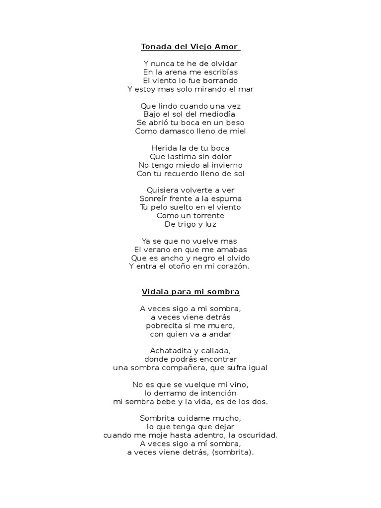 Letras Folklore | PDF