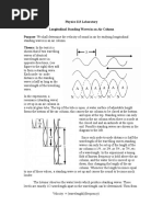 Experiment - To Find The Speed of Sound in Air at Room Temperature ...