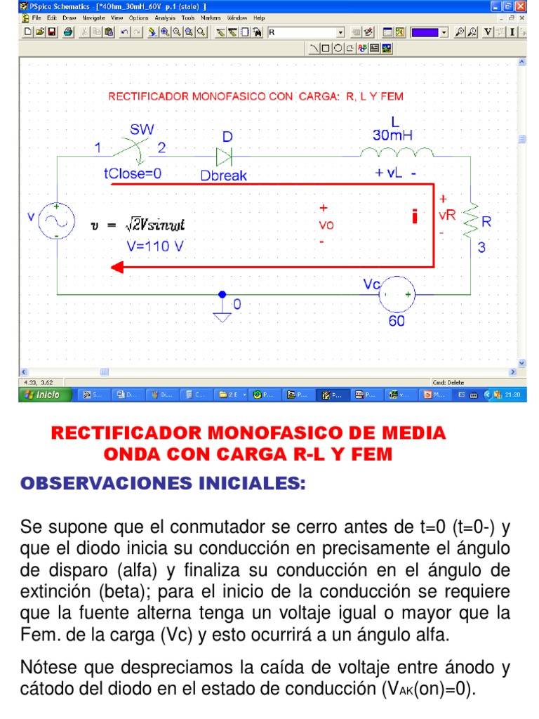 Rect RL y FEM | PDF | Rectificador | Diodo