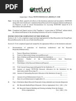TETFund IBR Application Guidelines | PDF | Cost | Expense