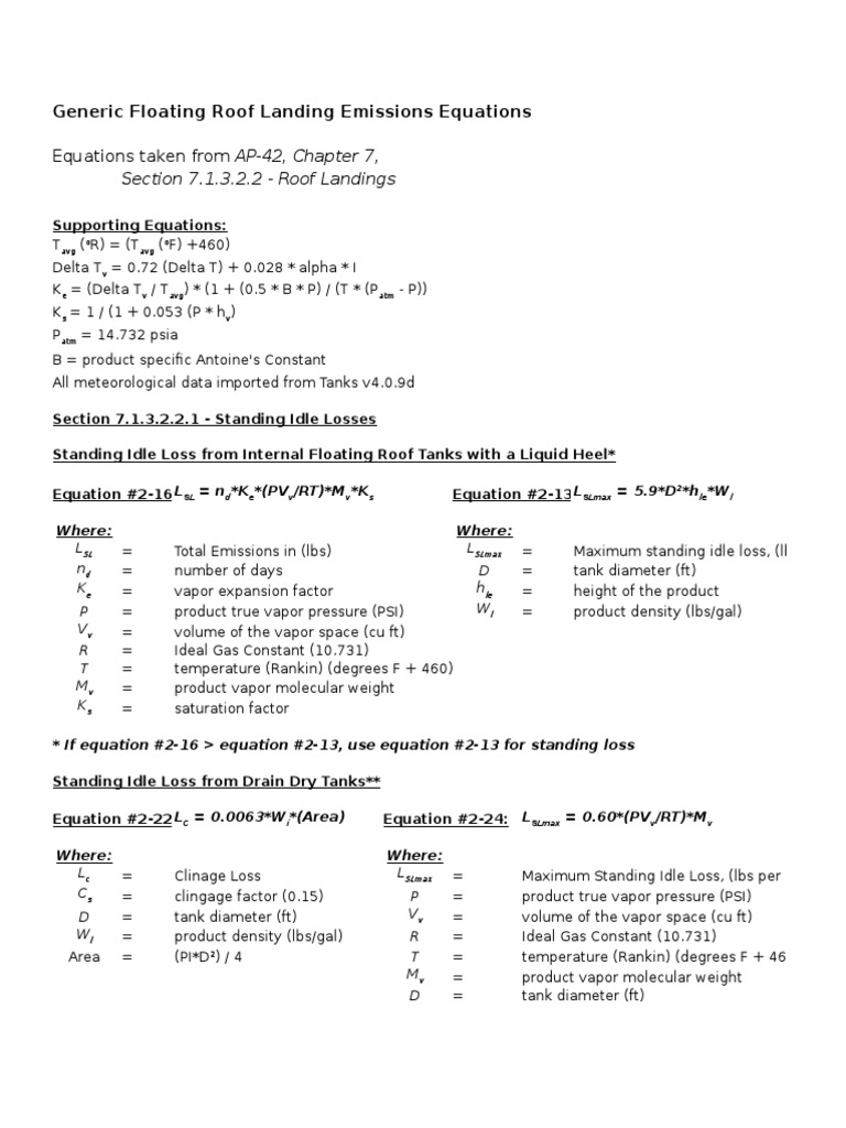 Gasoline Roof Landings To NJDEP (02-07) - Final - 1 | PDF | Pressure | Vapor