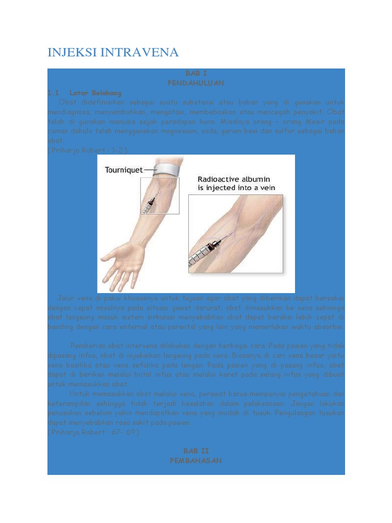 Injeksi Intravena | PDF