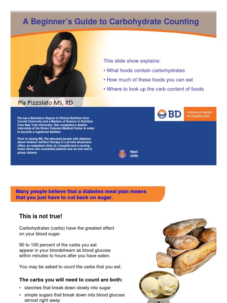 Carbohydrate Counting for Diabetes | PDF | Sugar | Diet & Nutrition