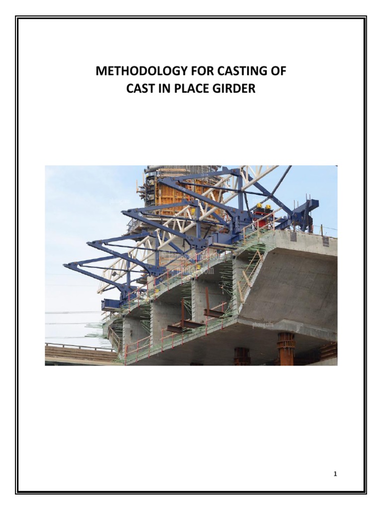 Methodology For Cast in Place Girder Casting | PDF | Concrete | Scaffolding