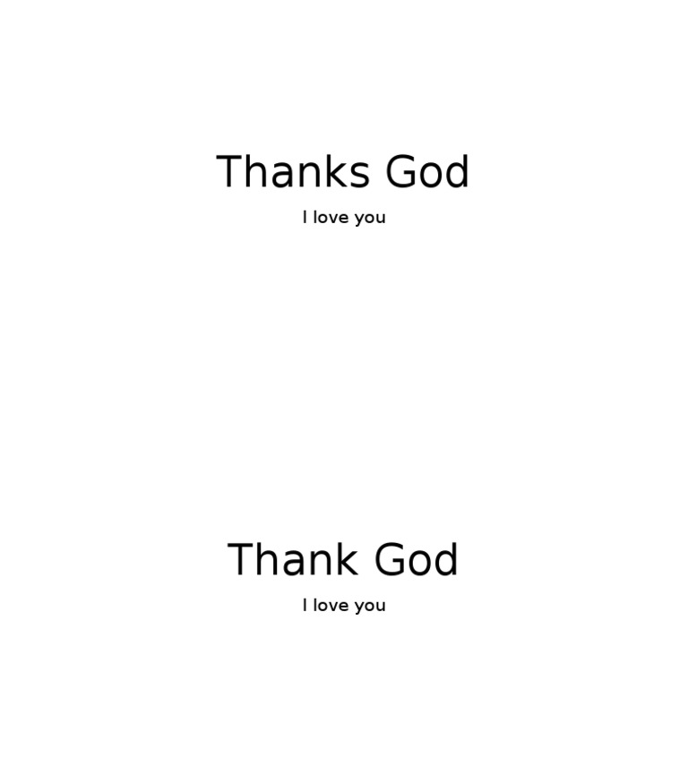 I Love God | PDF