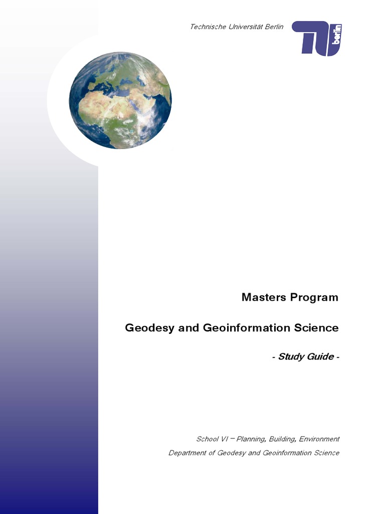 Studyguide To Geodesy Berlin | PDF | Thesis | University And College ...