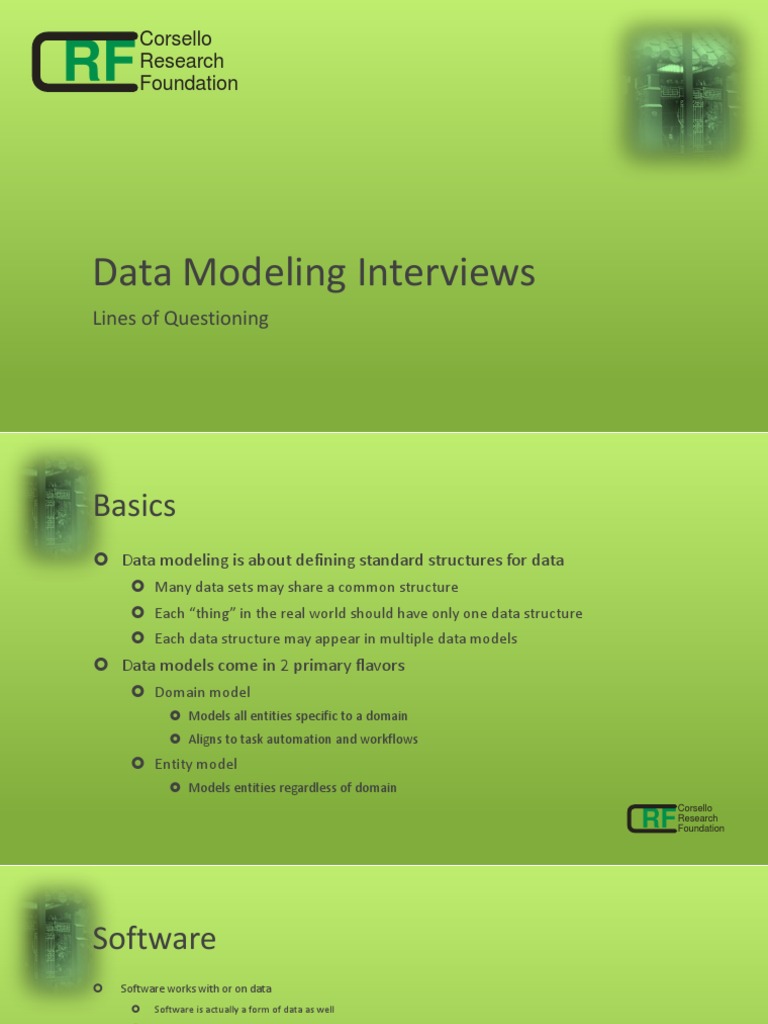 Data Modeling Interviews | PDF | Data Model | Databases