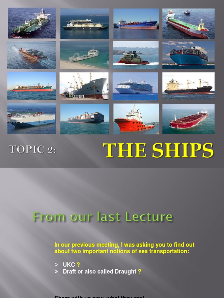Understanding Ship Draft and UKC | PDF | Tonnage | Logistics