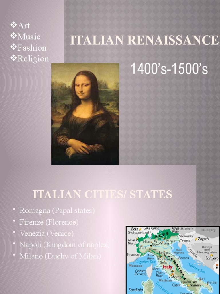 Italian Renaissance: Art Music Fashion Religion | PDF | Renaissance ...