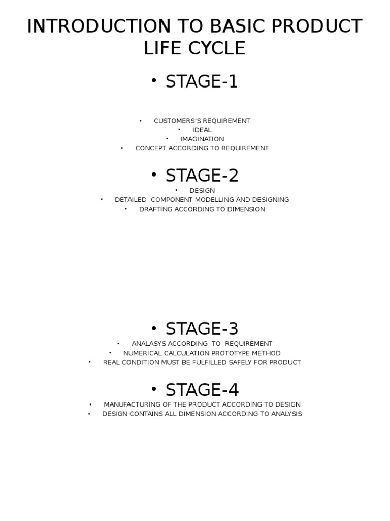 Introduction To Basic Product Life Cycle | PDF