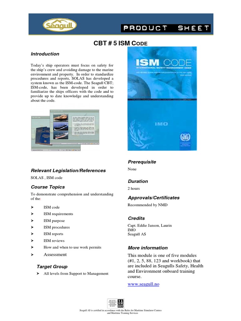 Understanding the ISM Code: An Interactive Course on the International ...