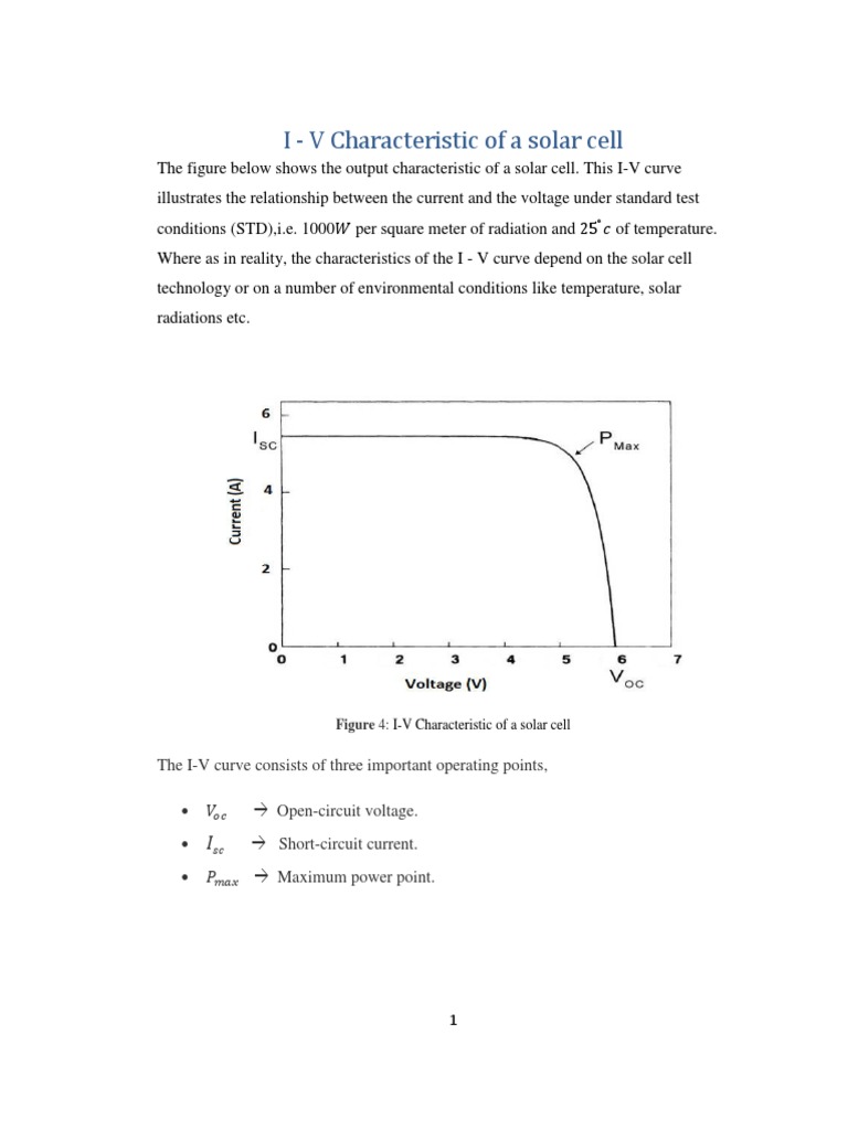 I-V Characteristic of a Solar Cell | Thin Film Solar Cell | Solar Cell