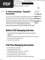 H4 Visa Documents Checklist:: Visa Application Form DS-160 | PDF | Law