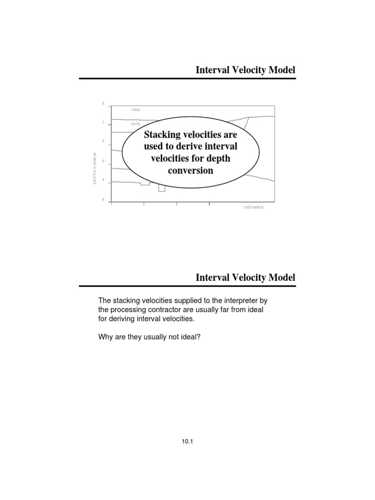 Interval Velocity Model | PDF | Interpolation | Root Mean Square