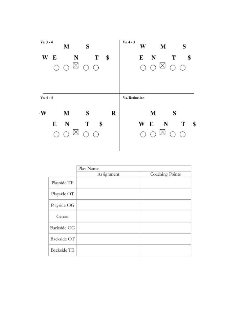 Football Play Template | PDF