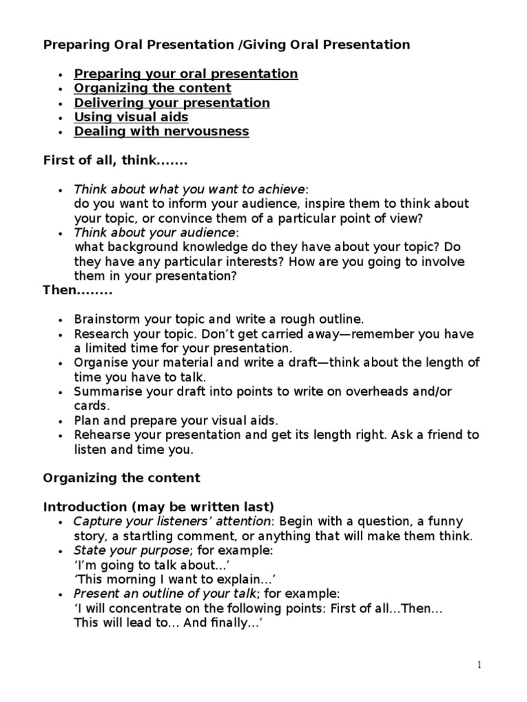 Preparing Oral Presentation Pdf Microsoft Power Point Typefaces