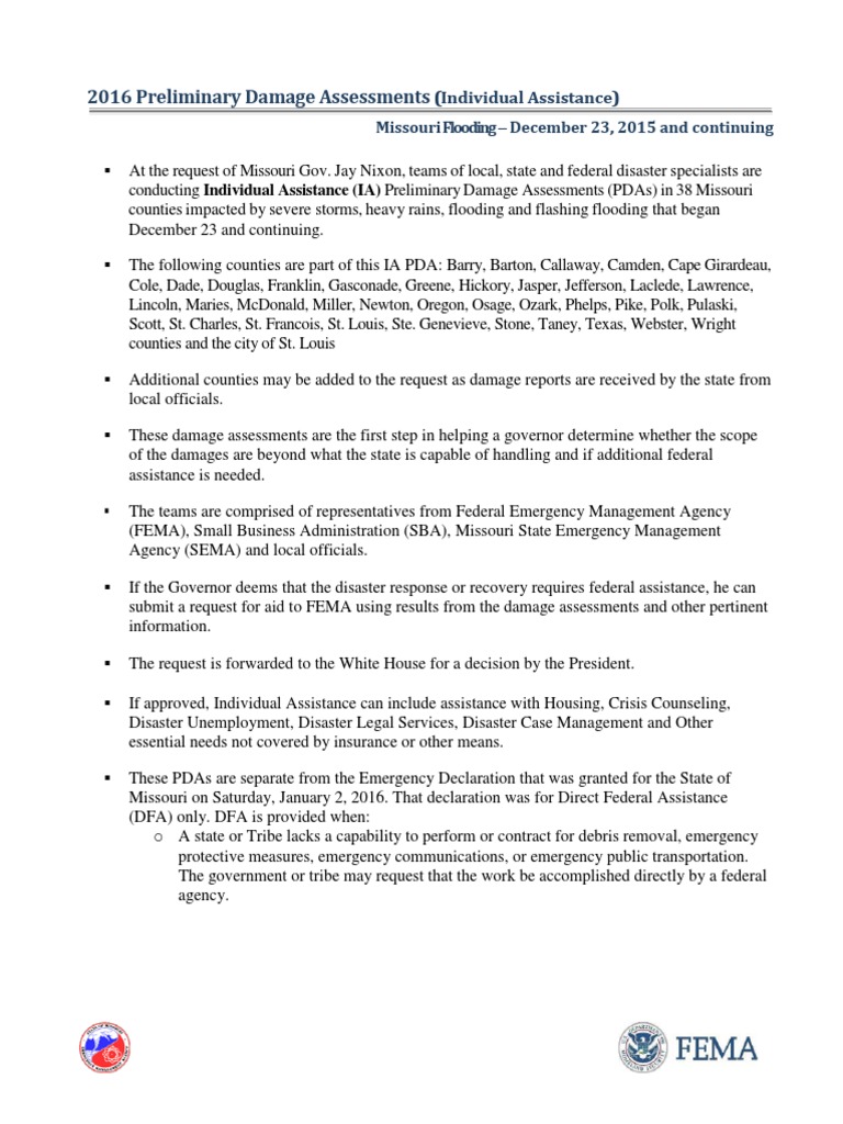 Holiday Flooding From FEMA | PDF | Emergency Management | Federal ...