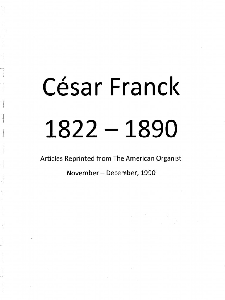 Cesar Franck Articles Reduced | PDF
