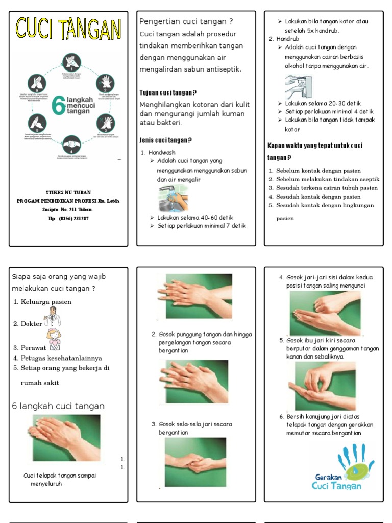 Leaflet Cuci Tangan | PDF