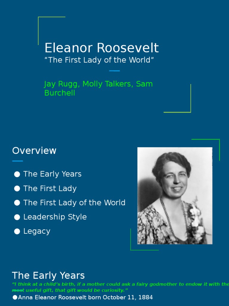 Eleanor Roosevelt: Leadership and Legacy | PDF | Franklin D. Roosevelt ...