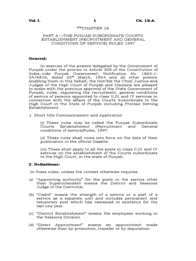 Amendment of Chapter 18 High Court Rules | PDF | Service Of Process ...