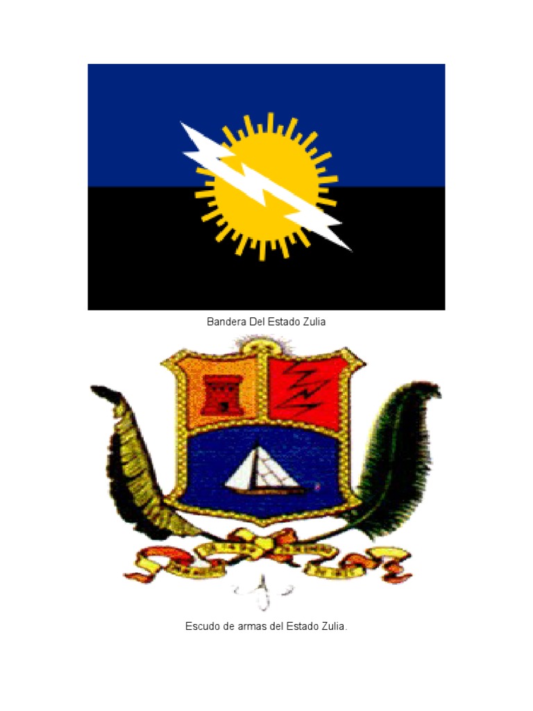Bandera, Escudo, Himno, Mapa Del Estado Zulia