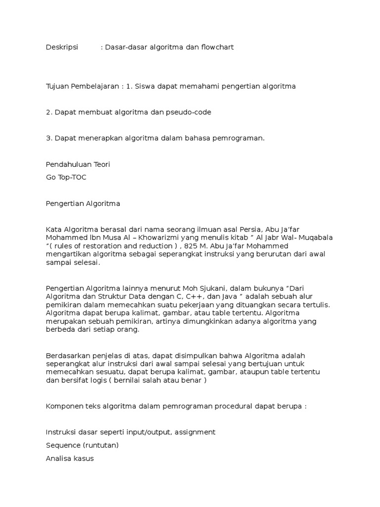 Deskripsi Flowchart | PDF