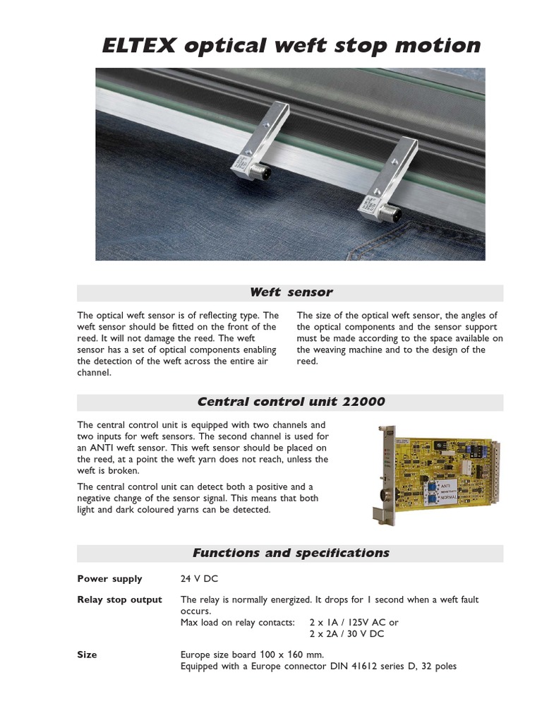Eltex - FD Sensors | PDF | Relay | Switch