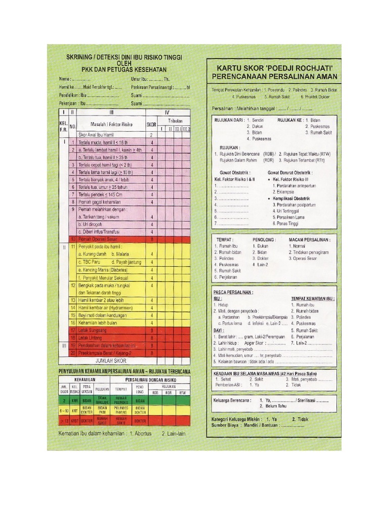 Gambar Kartu Skor Poedji | PDF