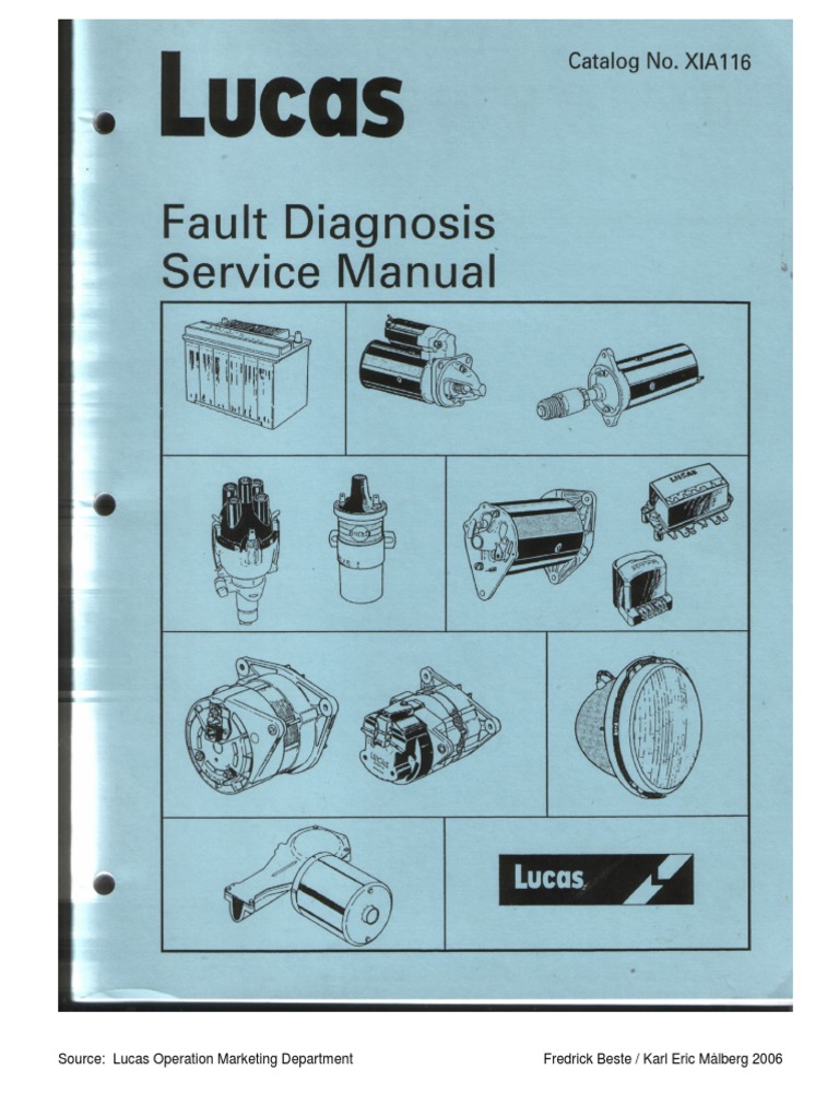 Lucas Fault Diagnosis Service Manual | PDF | Automobiles | Vehicles
