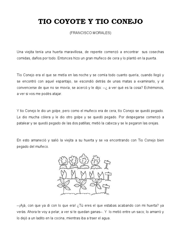 Cuento Tio Coyote y Tio Conejo | PDF | Naturaleza