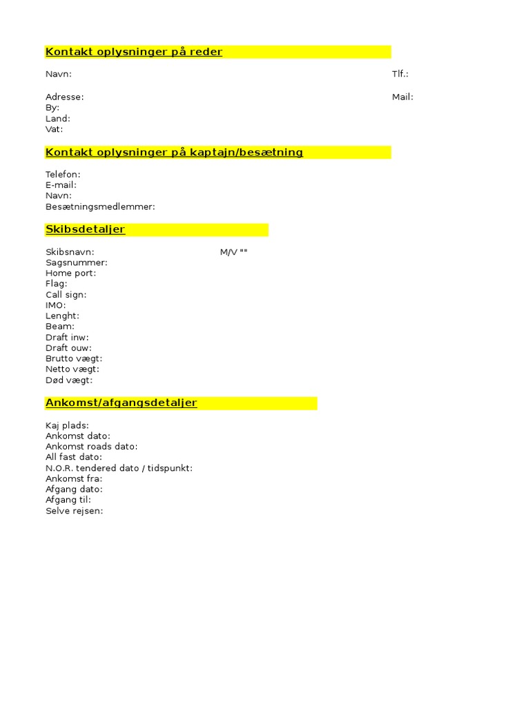 Example For Shipping Documents | PDF | Tonnage | Ships