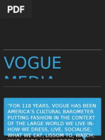 Vogue A Level Media Cheat Sheet | PDF | Vogue (Magazine) | Magazines