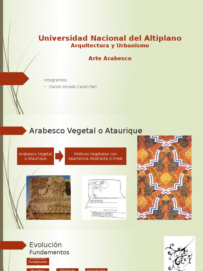 Arabesco Vegetal o Ataurique | PDF | Estilo | Estética