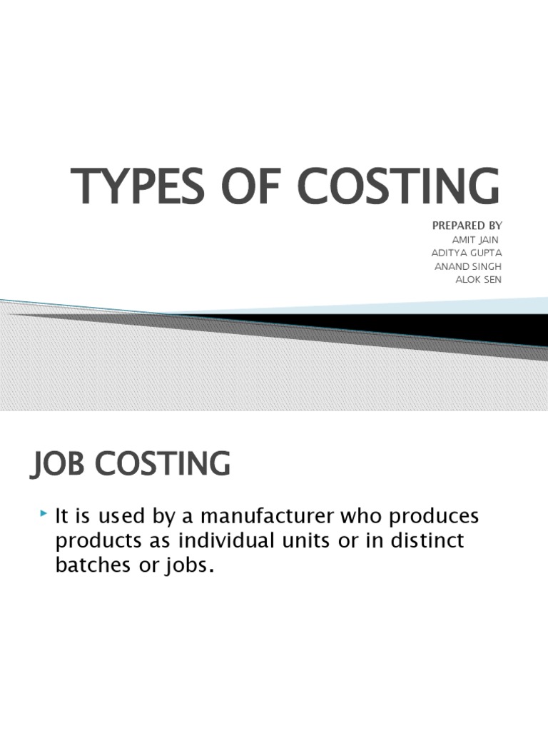 Overview of Costing Methods | PDF | Cost | Business