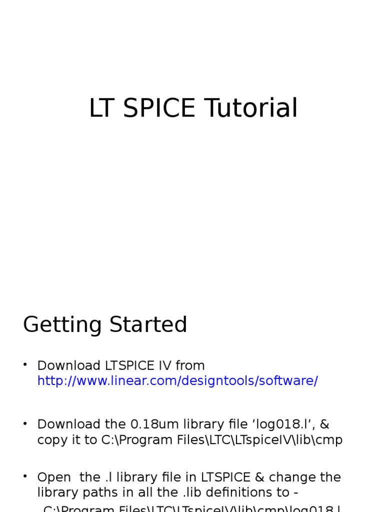 Tutorial Ltspice | PDF