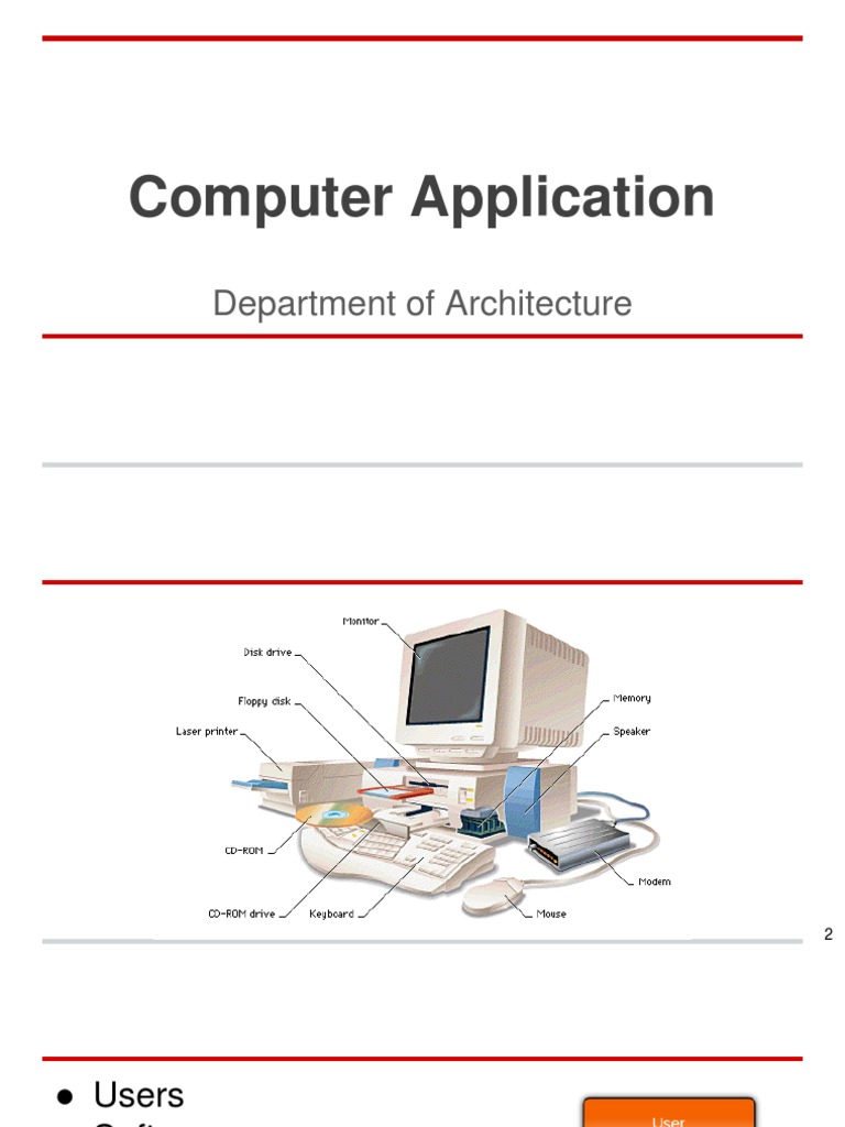 Computer Application: Department of Architecture | PDF