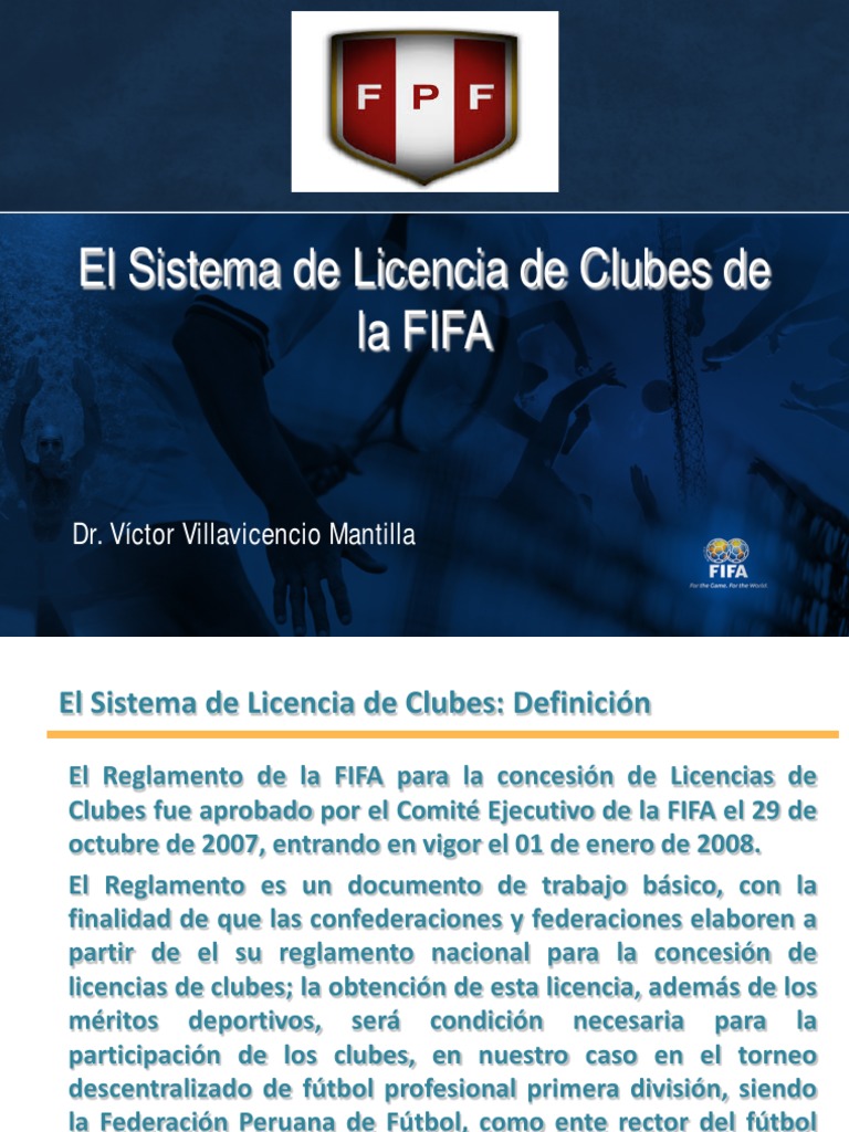 Sistema de Licencia de Clubes de La FIFA | PDF | la Liga | Asociación ...