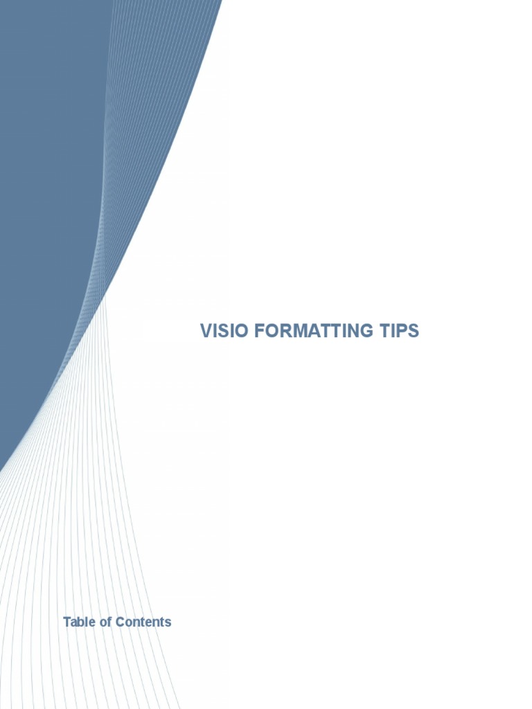 Visio Formatting Tips - Guide | PDF | System Software | Computing