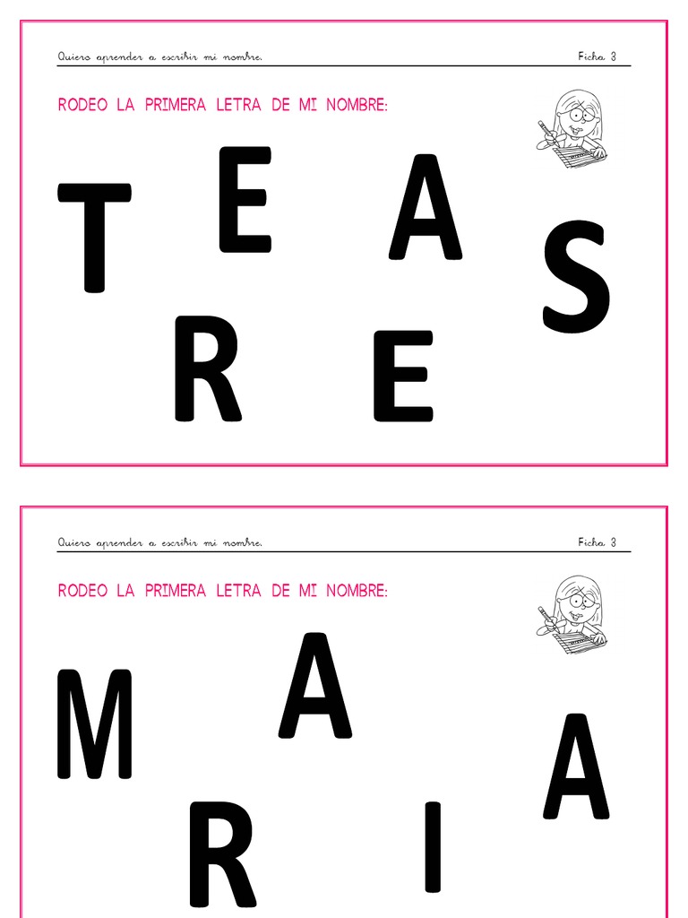Aprendo a Escribir Mi Nombre | PDF