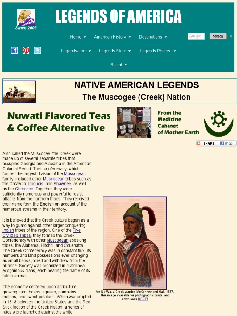 The Muscogee (Creek) Nation | Muscogee | Indigenous Peoples Of North ...