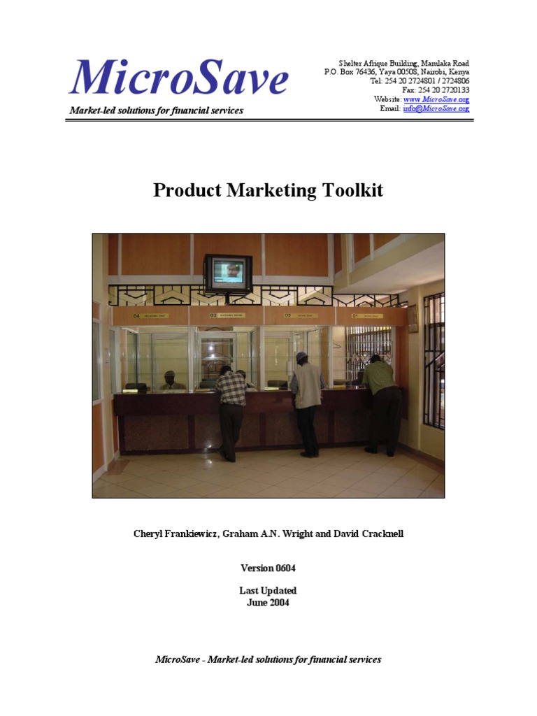 Product Marketing Strategy Toolkit | PDF | Microfinance | Strategic ...
