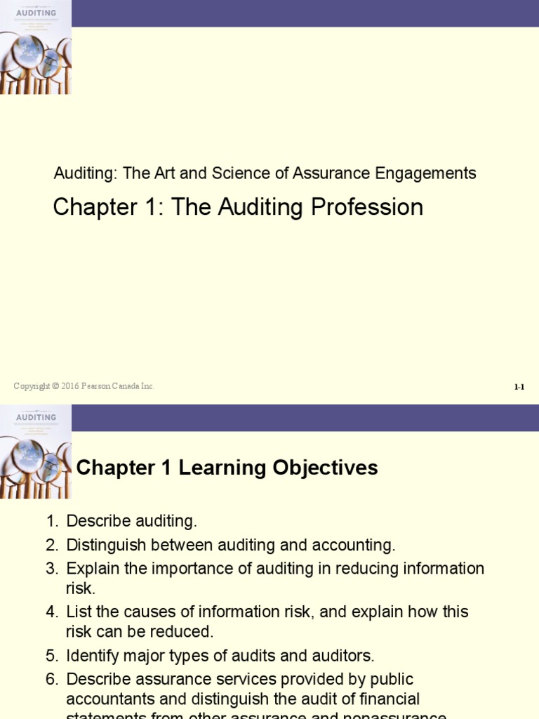 Arens Auditing C13e PPT Ch01 | PDF | Financial Audit | Certified Public ...