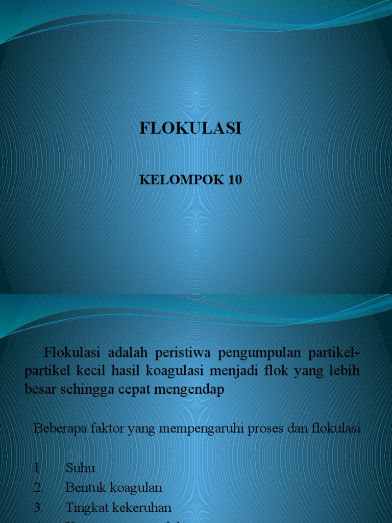 FLOKULASI | PDF