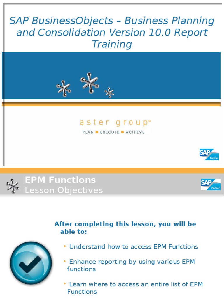 BPC EPM Functions | PDF | Microsoft Excel | Function (Mathematics)