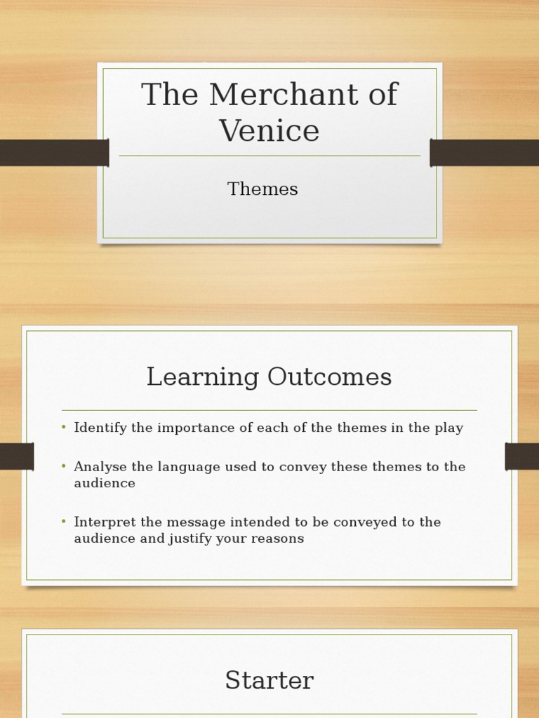 The Merchant of Venice Themes 10a2 | PDF | The Merchant Of Venice | Shylock